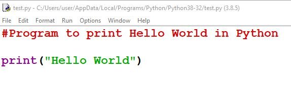 Print Hello World In Python Practice Program 3 Cs Ip Learning Hub