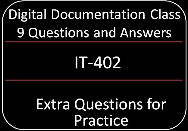 Best Digital Documentation Class 9 Questions and Answers - CS-IP-Learning-Hub