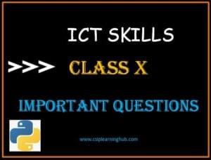 ICT Skills Class 10 Questions and Answers Important for Exams - CS-IP ...
